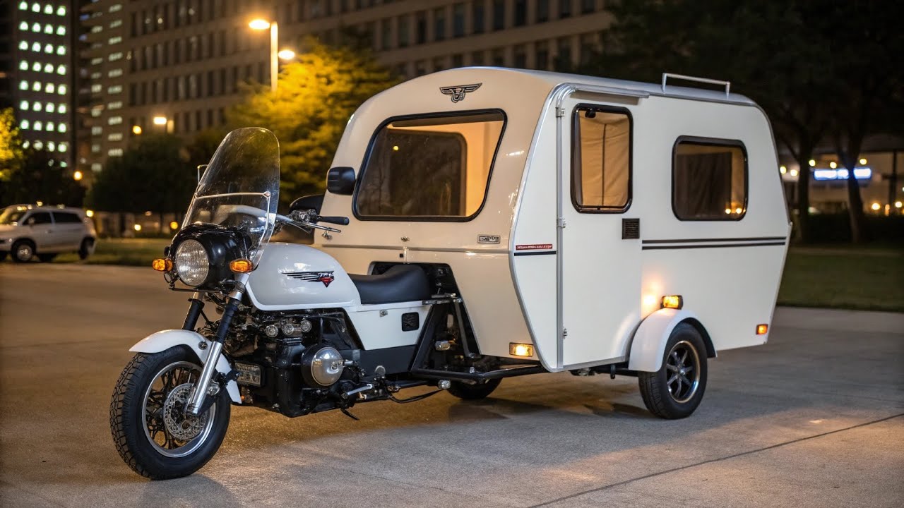 Honda Just Changed Travel Forever with THIS 3-Wheel Camper Bike! - YouTube