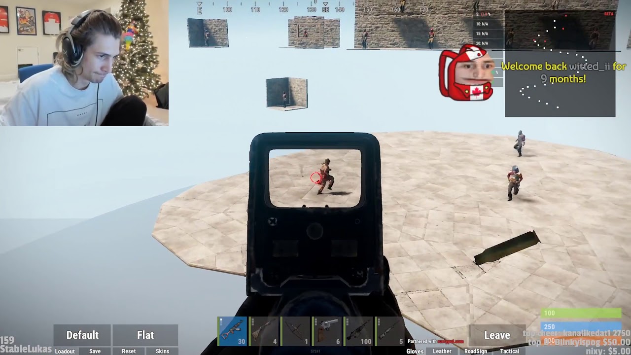 xQc practicing his aim for rust getting cracked [ Rust Highlights ...