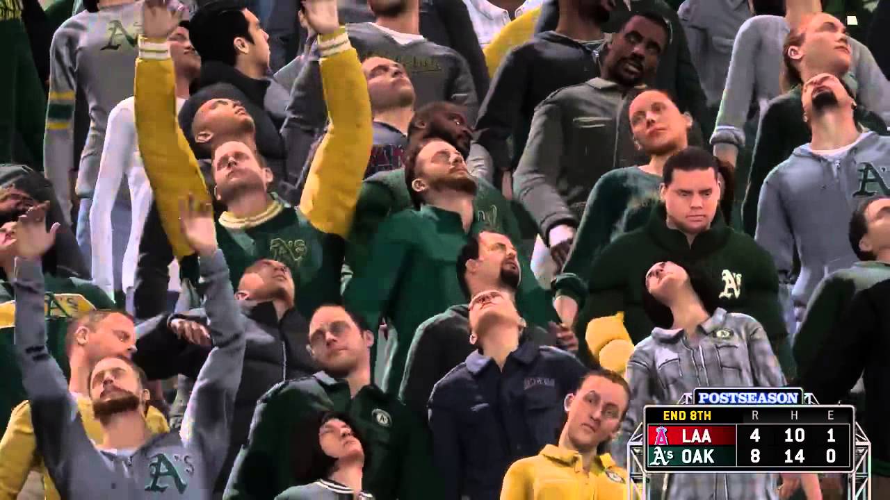 MLB 14: The Show - Oakland fans doing The Bernie - YouTube