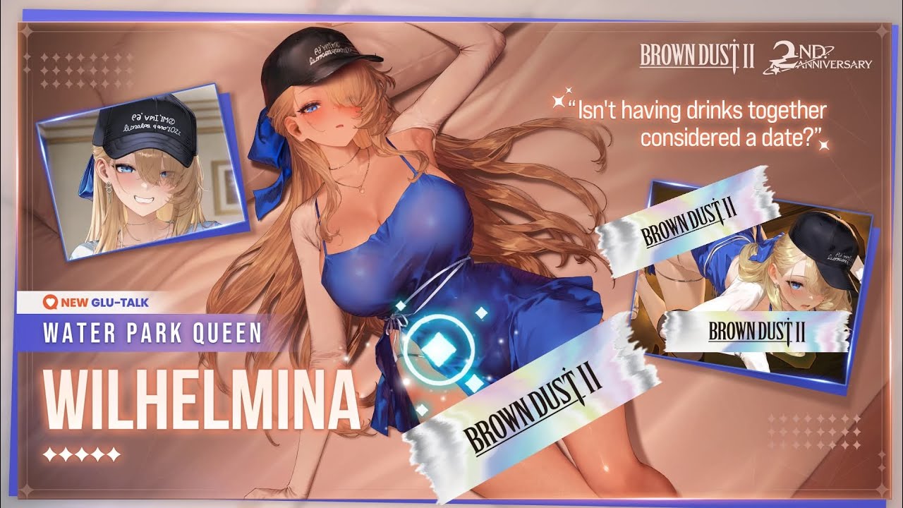 Water Park Queen Wilhelmina Live2d Interaction｜brown Dust 2 Youtube