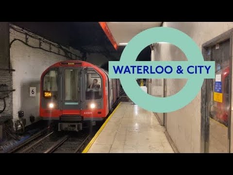 LU Waterloo & City Line 1992 TS Train Departs Waterloo Depot - YouTube
