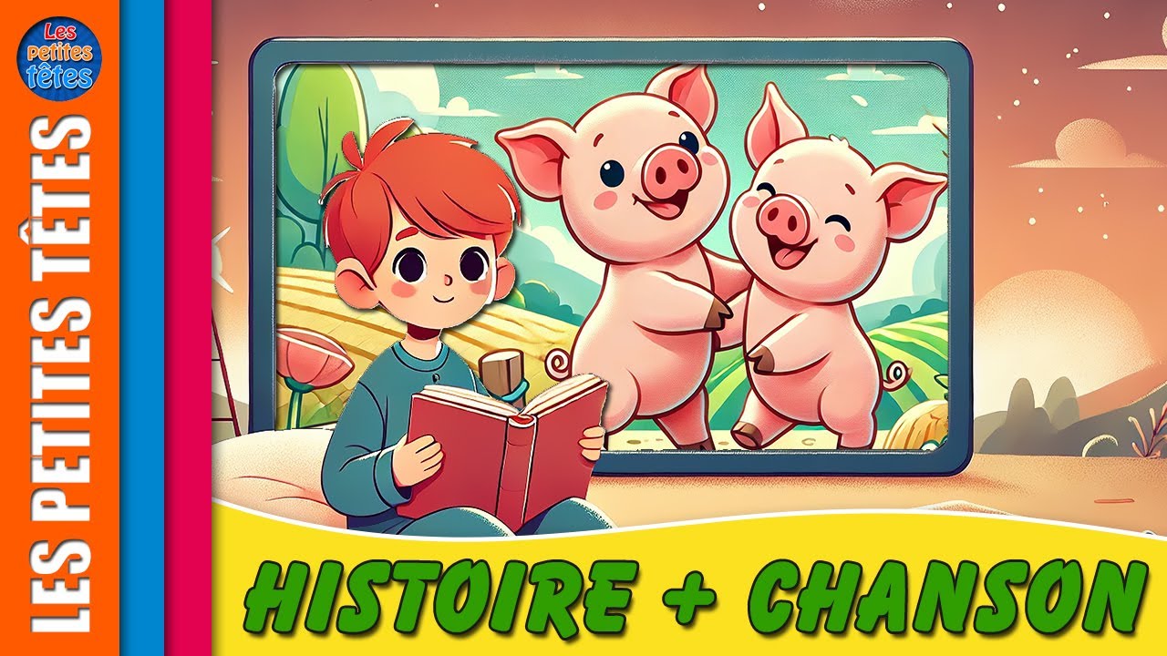 Les trois petits cochons : une histoire pour enfants et chanson - YouTube