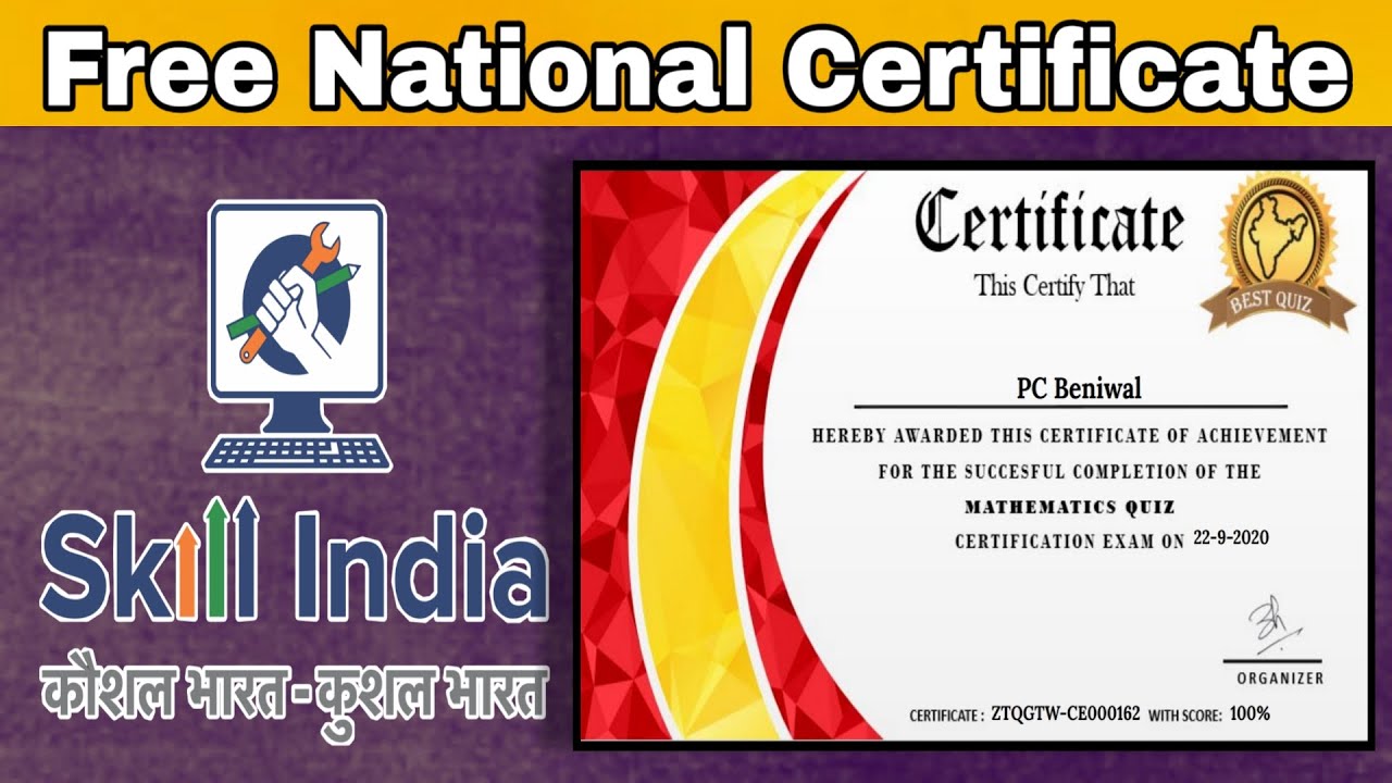 Online Quiz With Certificate || Online Quiz With Answer | Free Webinar ...