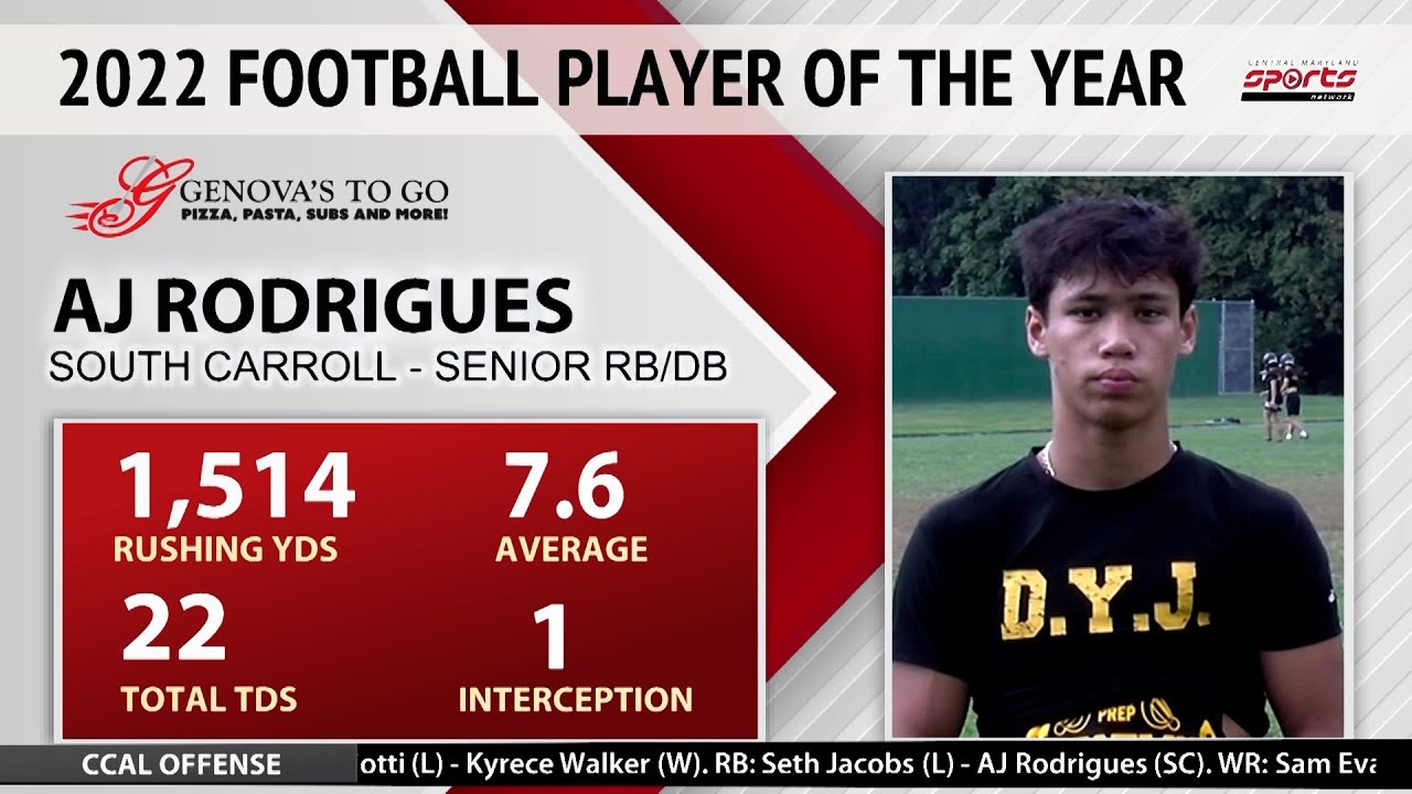 CMSportsNet 2022 Football Player of the Year: South Carroll's AJ ...