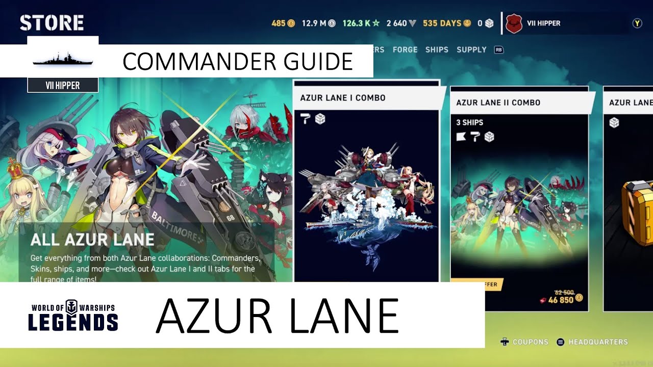 Azur Lane Commander Guide (World of Warships: Legends Xbox Series X ...