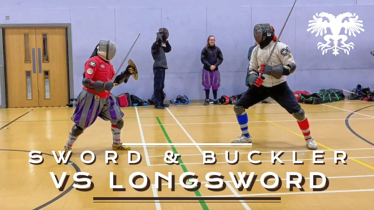 Sword & Buckler VS Longsword - Esther v Sam - YouTube