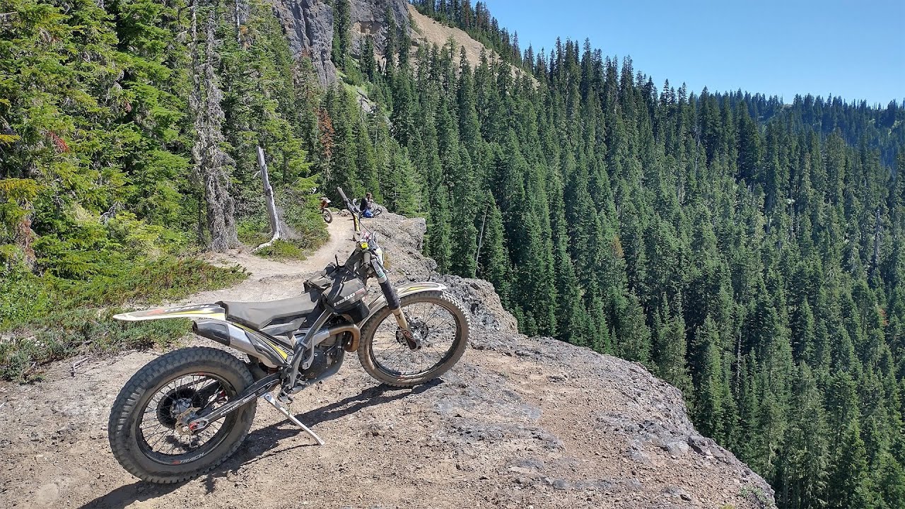 Boundary Trail #1, Craggy Peak to Langille Ridge #259 on a Trials Bike ...