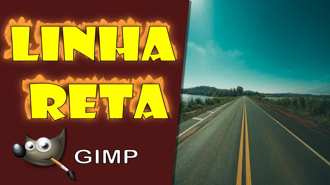 Como Fazer uma Linha Reta no Gimp - YouTube