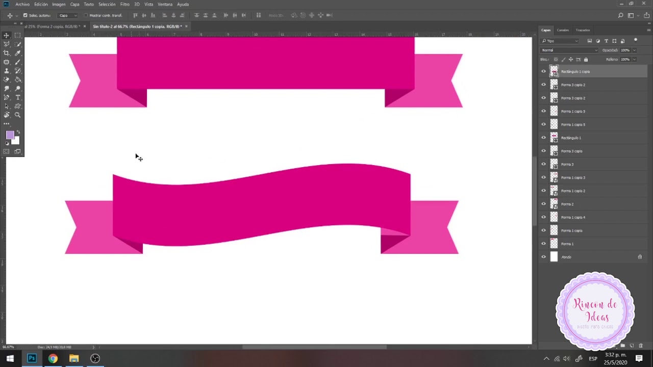 Crear lazos desde 0 en ps - YouTube