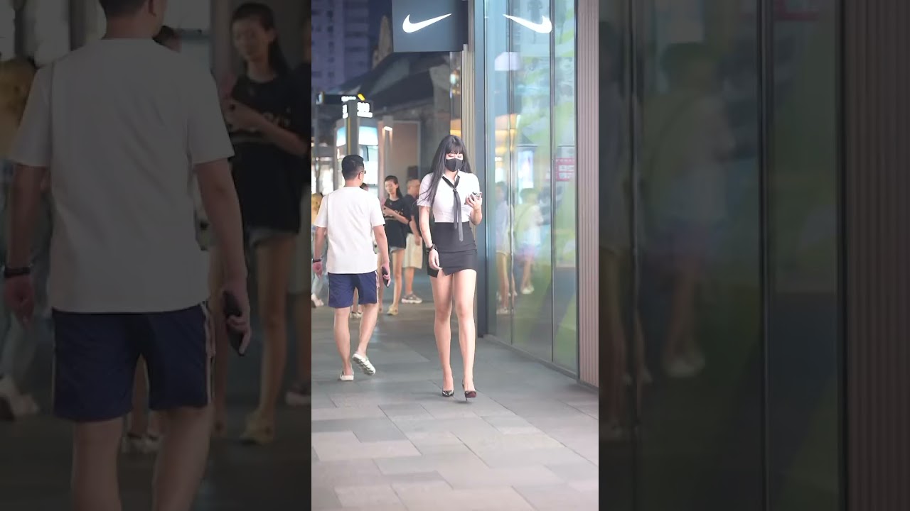 188cm tall asian chinese girl street fashion, sexy hot beauty?(7) - YouTube
