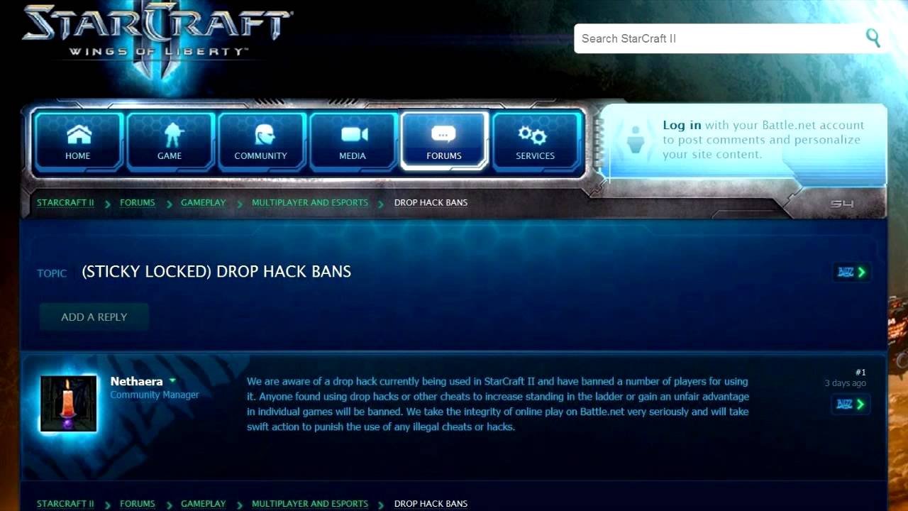 Starcraft 2 Drop Hack Bans - BLIZZARD BANHAMMER! DO NOT CHEAT! - SC2 ...