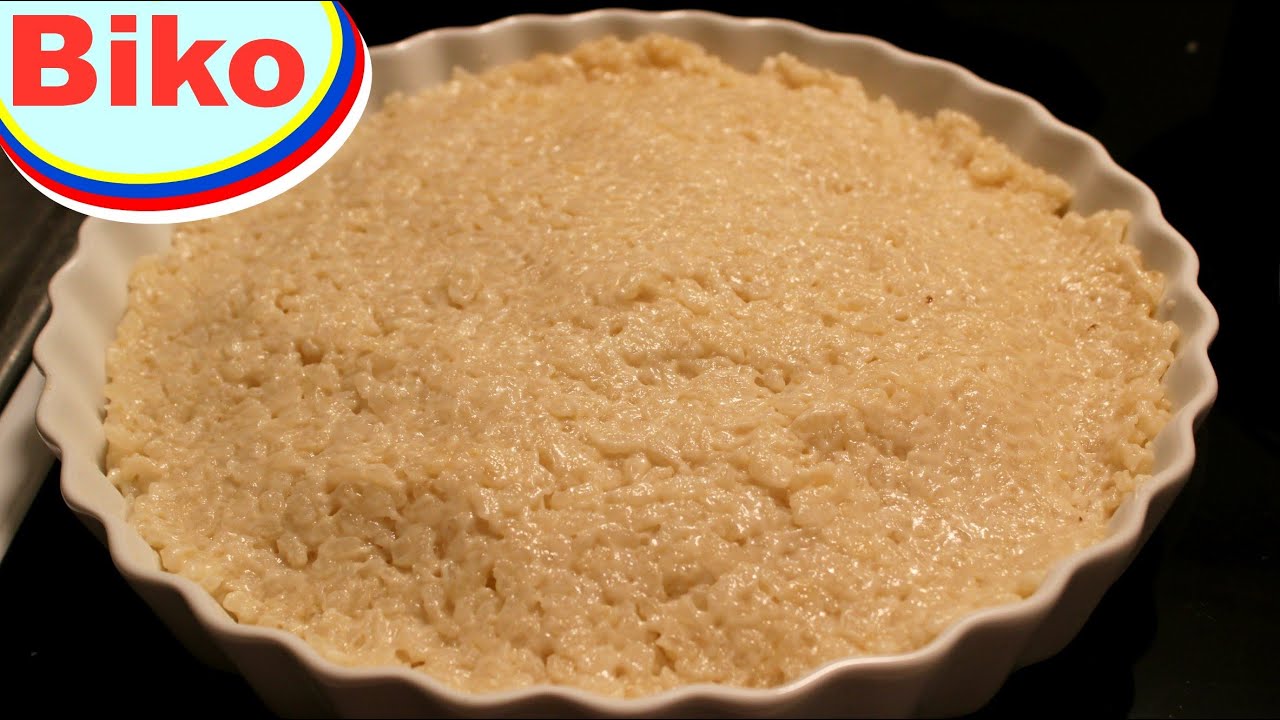 How to make vegan Filipino sticky rice cake aka Biko - YouTube