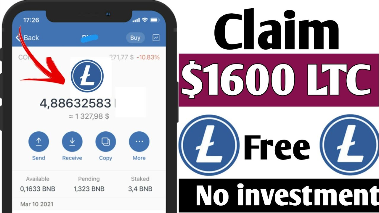 Free LiteCoin Miner - Earn Free 1.0002 LTC In Trust Wallet | Without ...