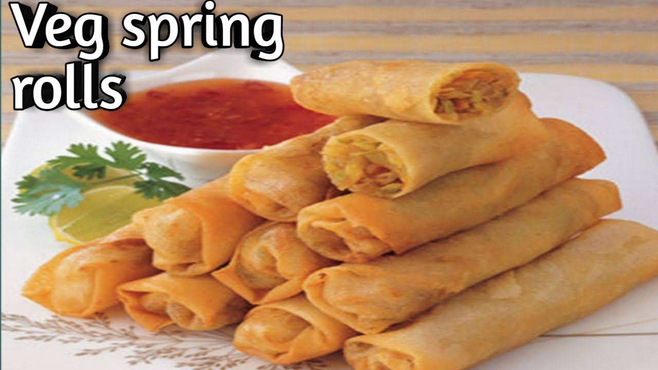 Easy way to make Veg spring roll at home / with miss little chef |Cook ...