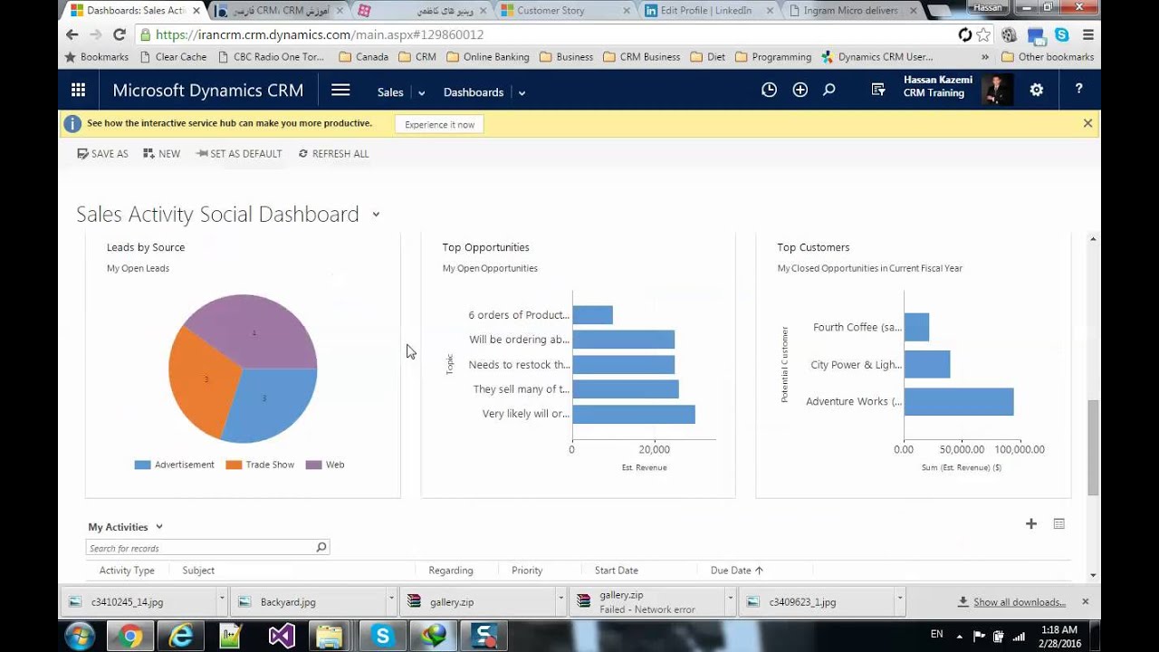 آموزش Microsoft Dynamics Crm قسمت اول Youtube