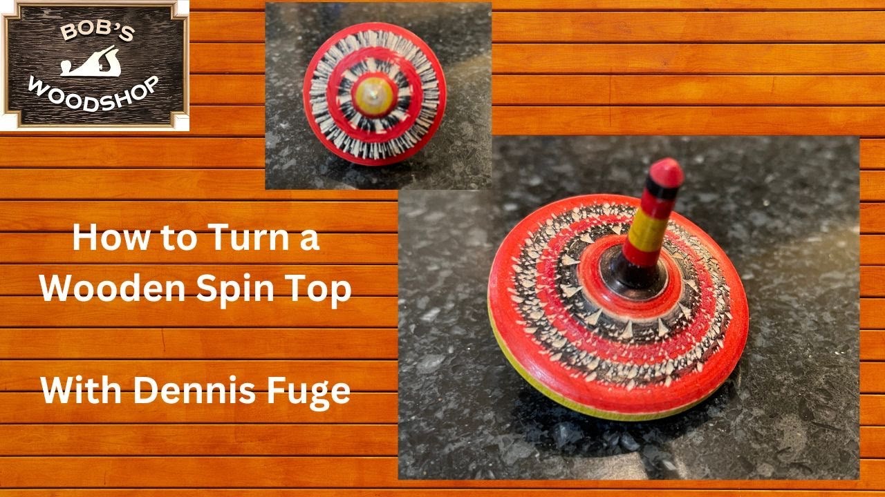 How to Turn a Wooden Spinning Top by Dennis Fuge - YouTube