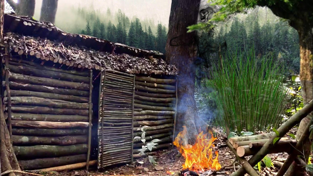 Fantastic Bushcraft Shelter I'ver Made 🤩// Tempat Berlindung Yang ...