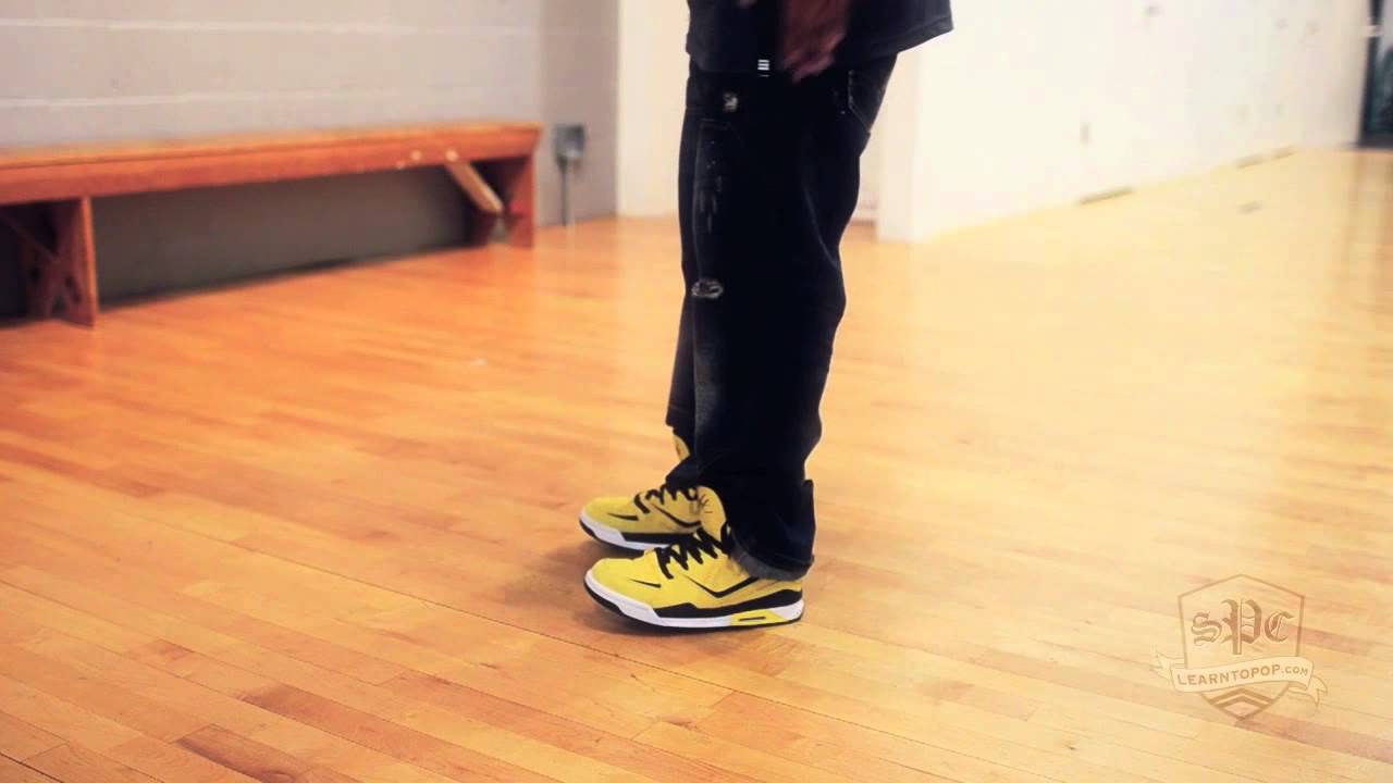 Learntopop.com Popping Lesson 3- Basic Footwork - YouTube