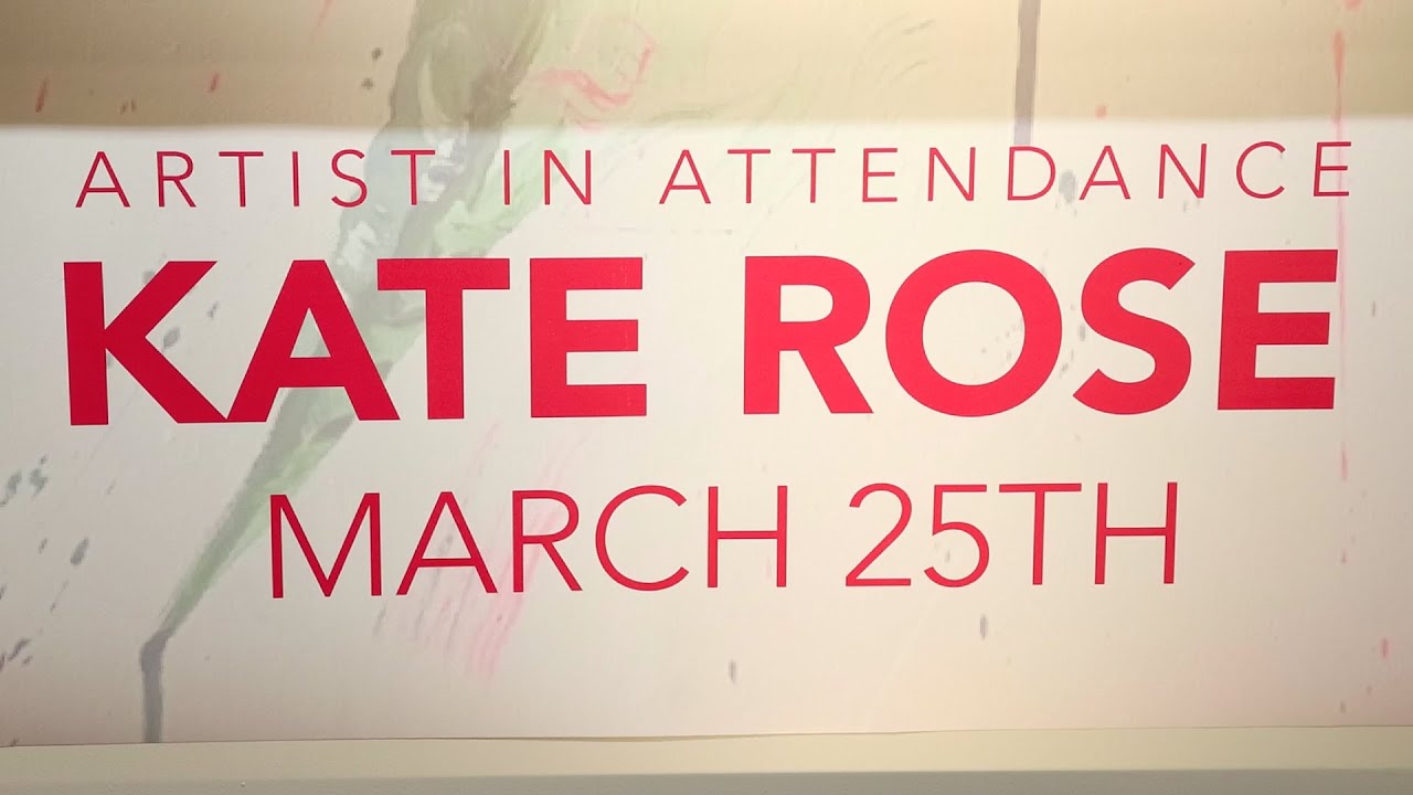 Kate Rose Art - Nova Fine Art Marlborough Gallery Opening Night - YouTube