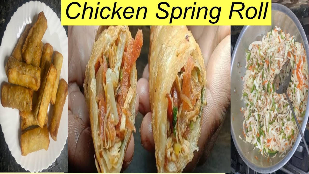 Chicken Spring Rolls |Chinese Chicken Roll - YouTube