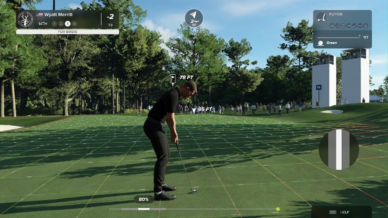 PGA TOUR 2K23 78ft putt - YouTube