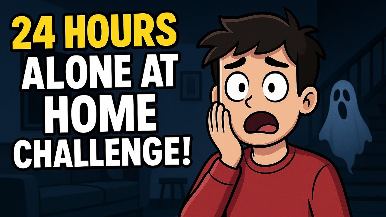 24 HOURS ALONE AT HOME 🏚️ | Haunted House Challenge 👻" - YouTube