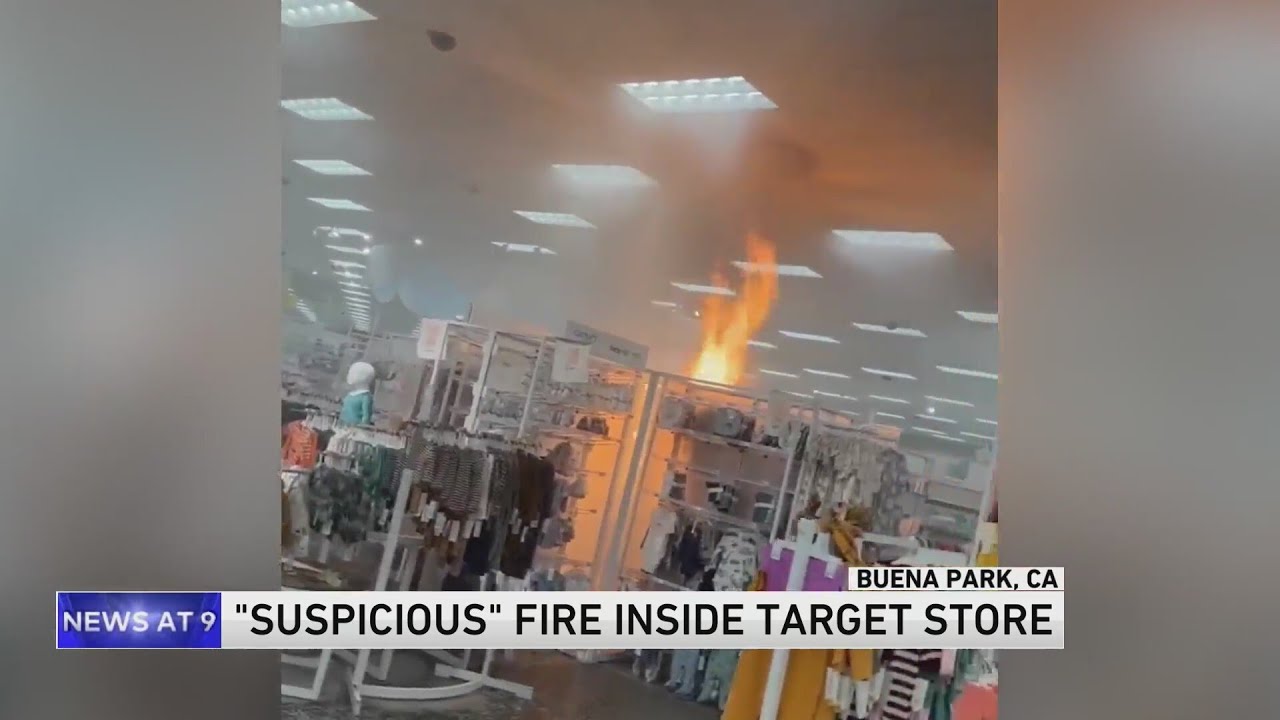 Target shoppers flee 'suspicious' fire in kid's section of California ...