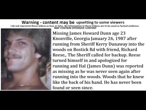 Missing James Howard Dunn age 23 Knoxville, Georgia January 26, 1987 ...