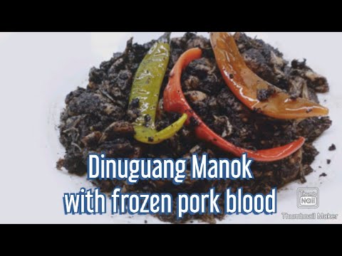 Dinuguang Manok with frozen pork blood/Jc vlog official - YouTube