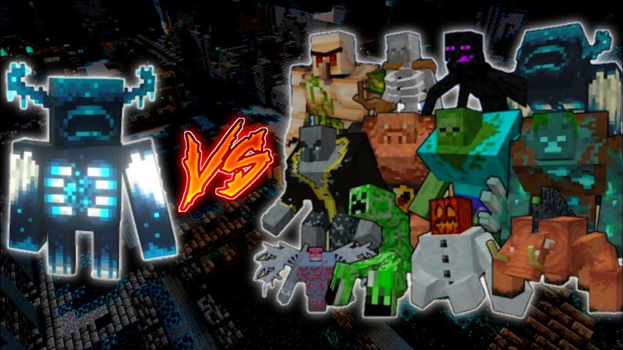 Minecraft WARDEN Vs Mutant Mobs!! - YouTube