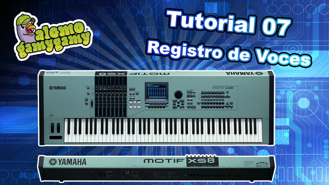 Yamaha Motif XS: Tutorial 7, Registro de Voces - YouTube