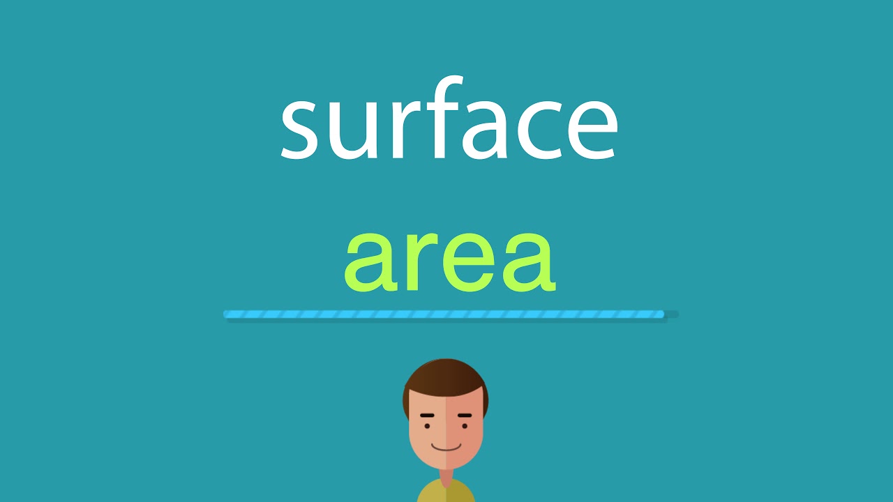 Comment dire surface en anglais - YouTube