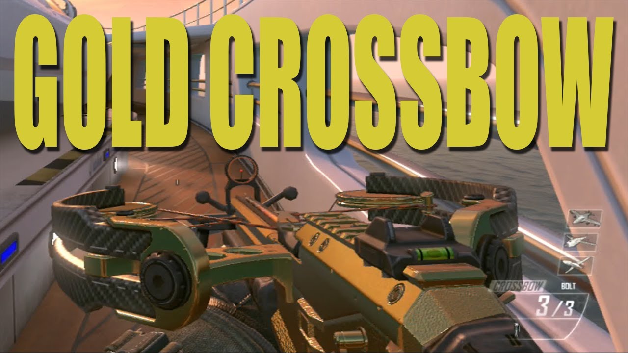 Black Ops 2 - Gold Crossbow - YouTube