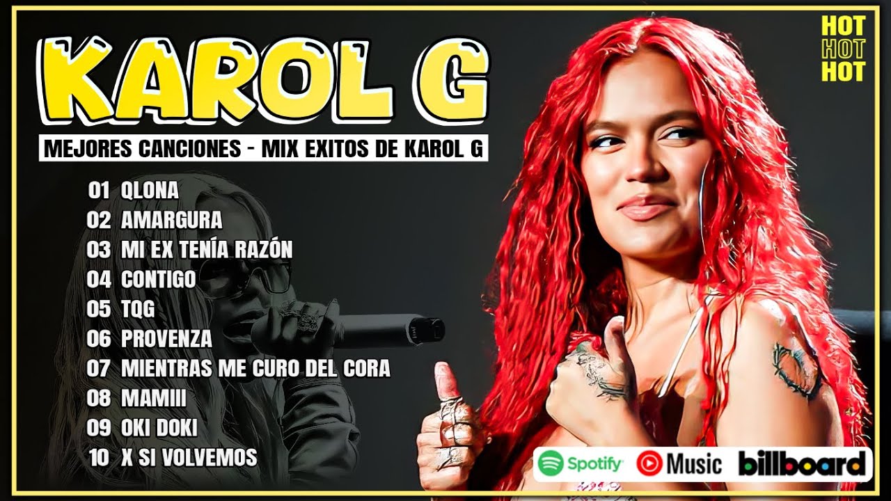 Karol G Grandes Éxitos Mix 2024 - Lo Más Popular de Karol G - Canciones de Karol G - YouTube