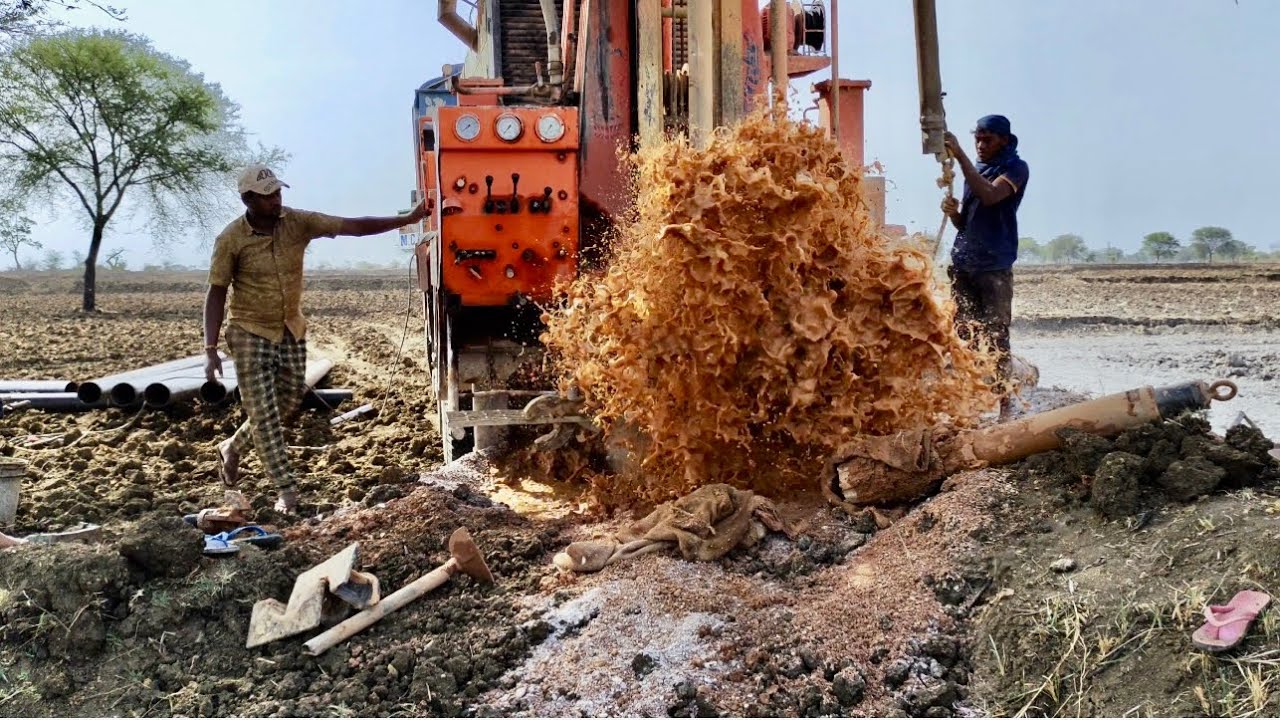 Borewell drilling from village | 225 feet depth 10Hp water | borewell ...