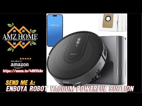 Enboya Robot Vacuum Powerful Suction: Robot Vacuum Cleaner Self-Empty ...