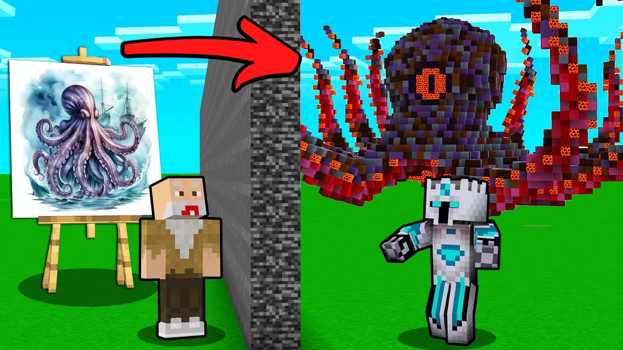 Aku Pakai Cheat //DRAW Kraken Titan di Build Battle, 8 Detik Jadi di ...