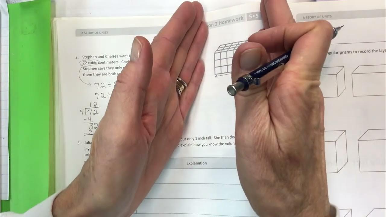 Eureka math grade 5 module 5 lesson 3 homework - YouTube