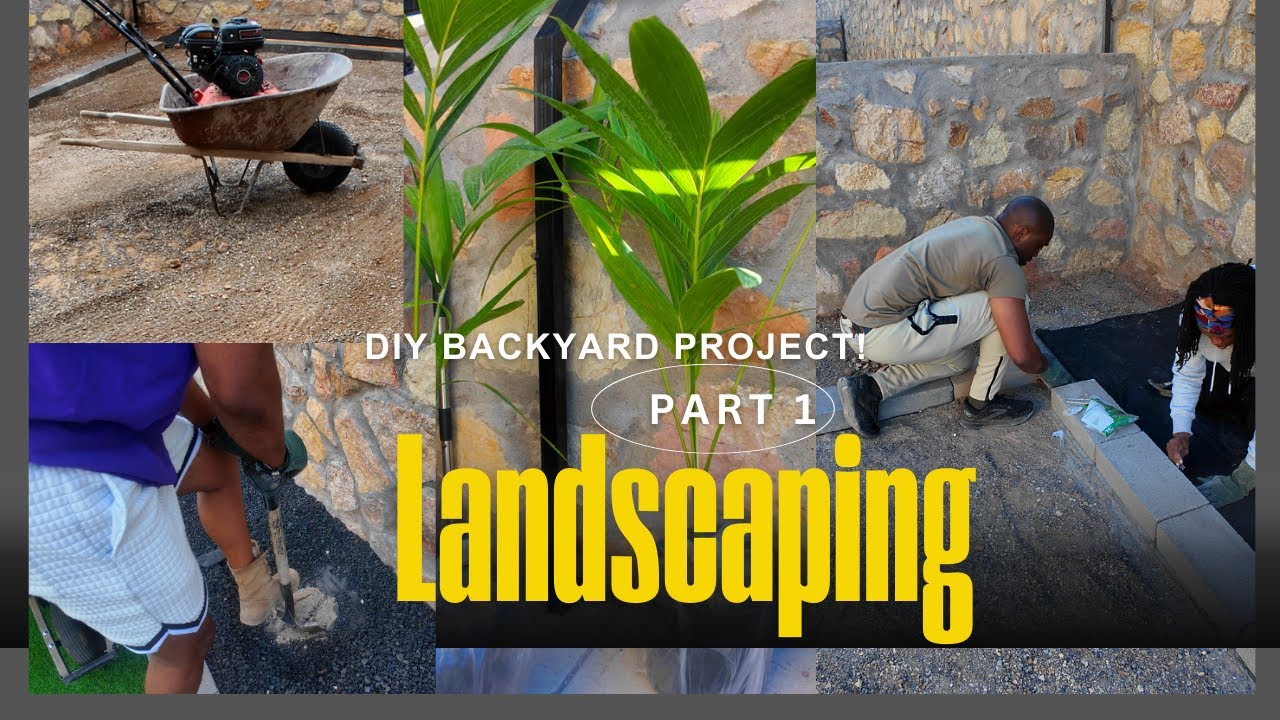 Vlog: DIY Backyard Makeover Begins! | Landscaping From Scratch (Part 1 ...