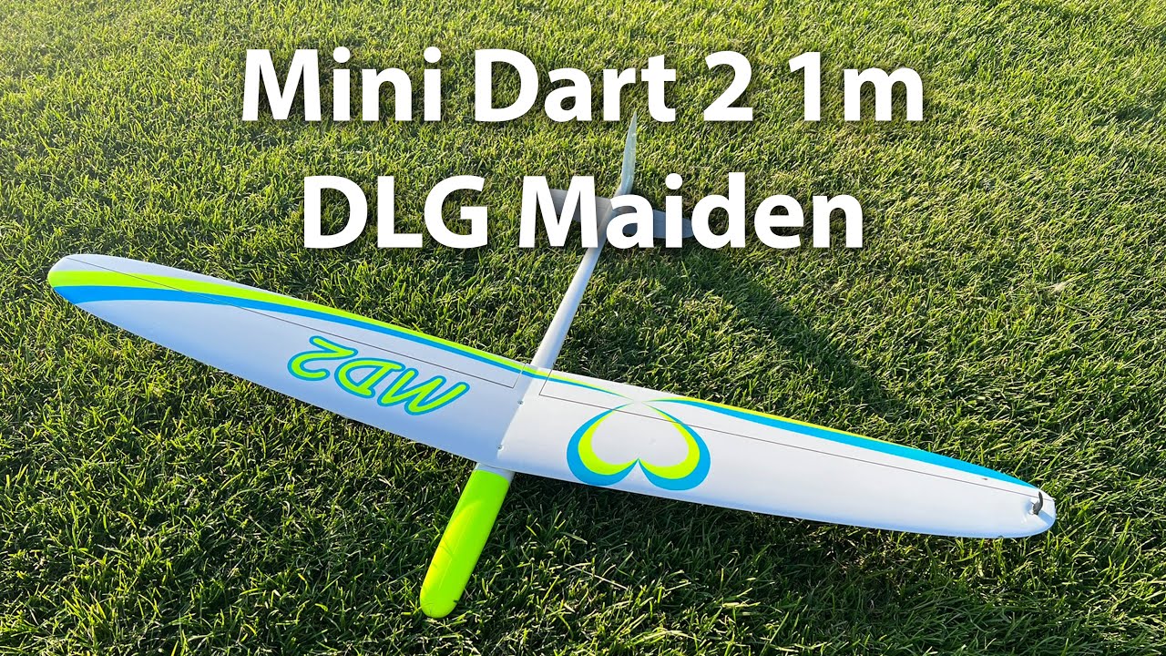 Mini Dart 2 F3K DLG 1m Maiden - YouTube