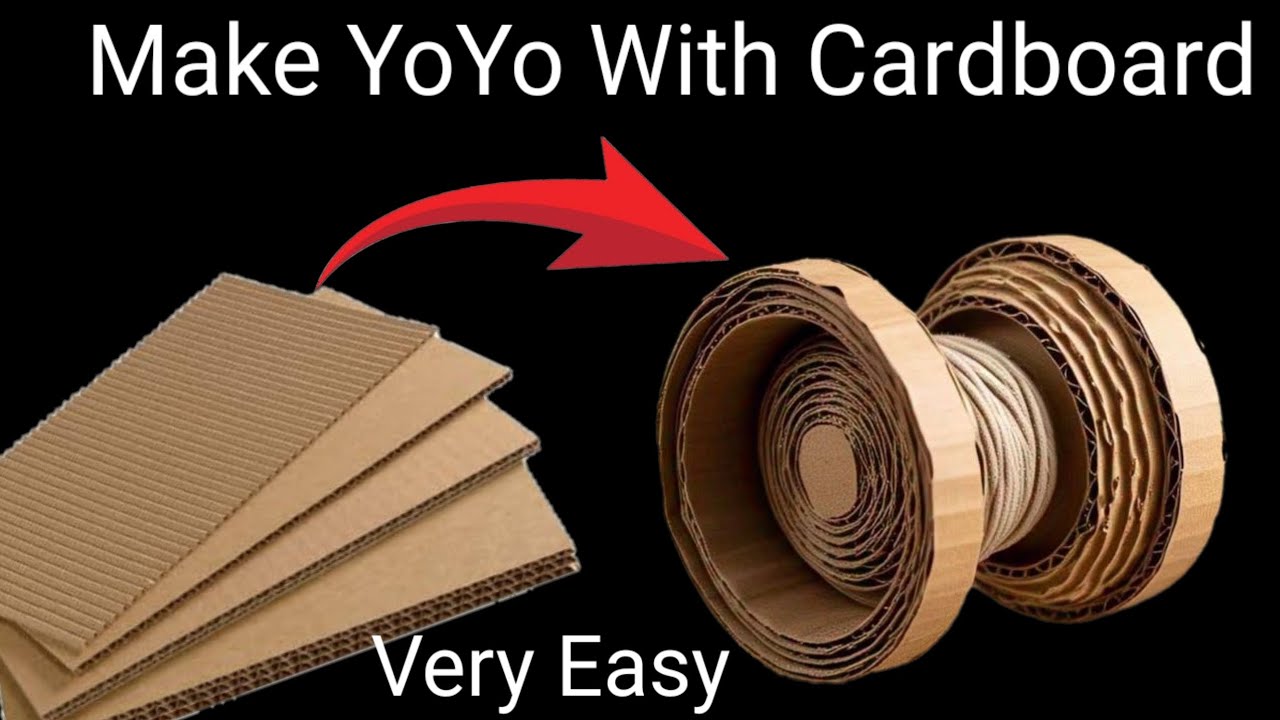 how to make yoyo with cardboard - YouTube