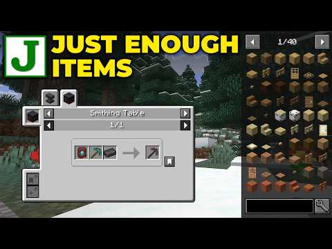 How To Get Just Enough Items in Minecraft 2026 (JEI Mod)