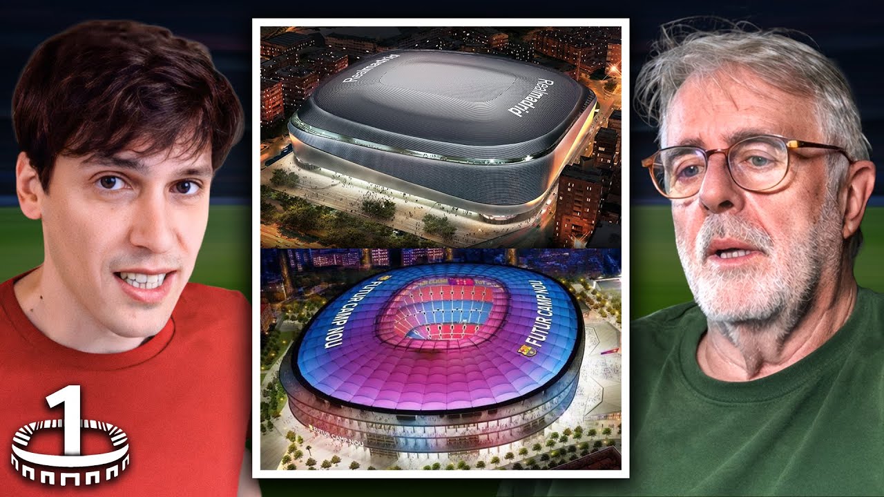 SANTIAGO BERNABÉU vs NUEVO CAMP NOU | El ARQUITECTO Nacho Tellado los ...