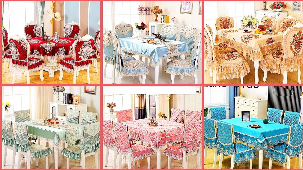 Latest Beautiful Frilly Chair Cover Table Cloth Design Ideas - YouTube
