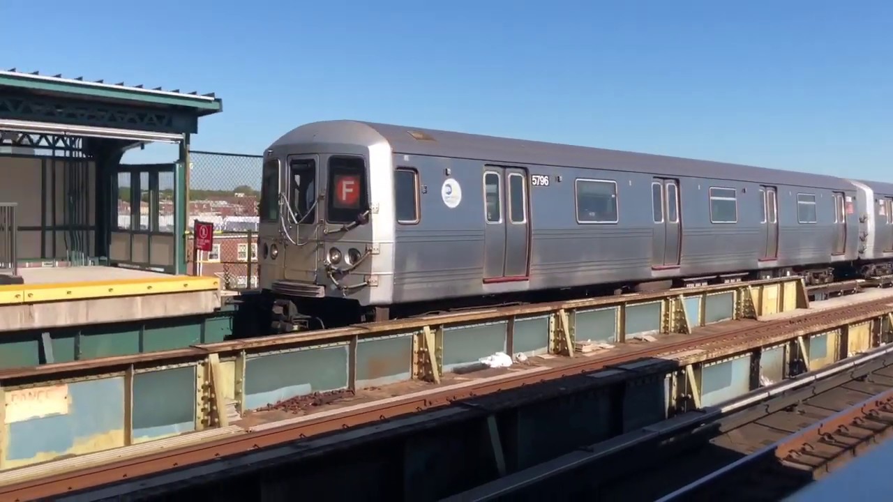 R46 F Train Arriving @ Avenue N - YouTube