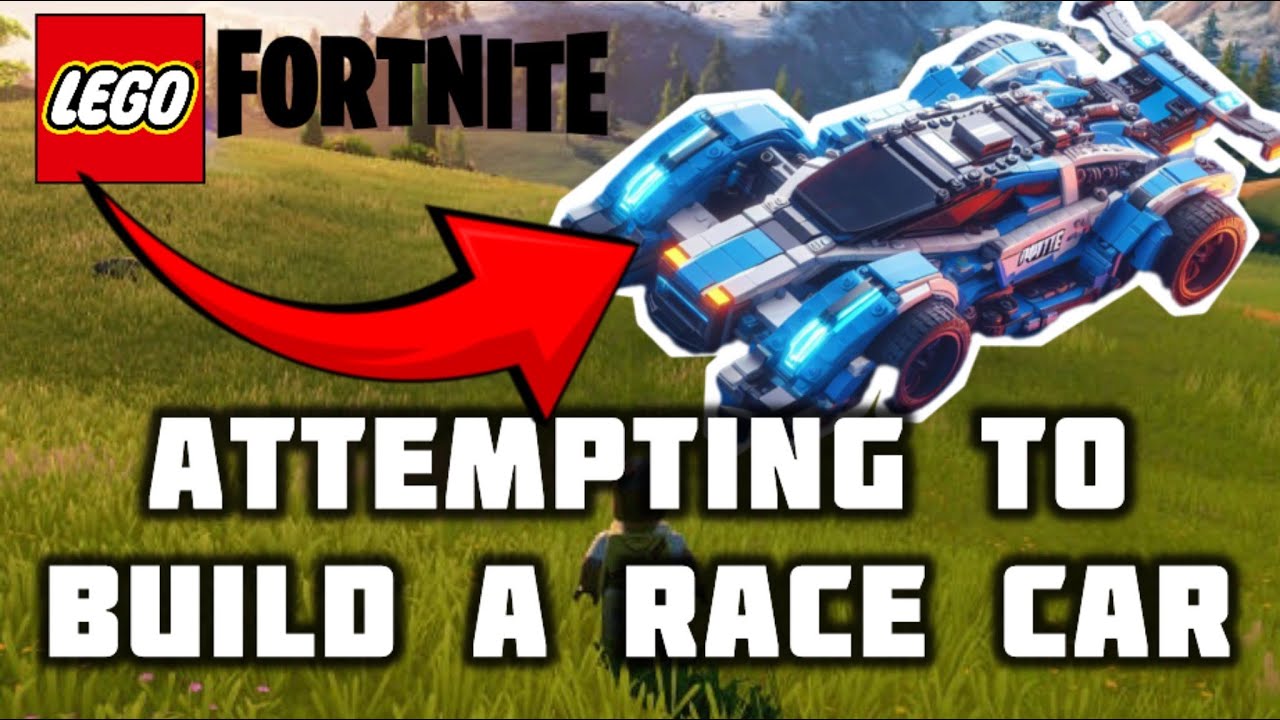 Trying to BUILD A Race car in LEGO Fortnite SANDBOX - YouTube