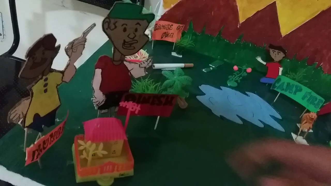 Model of Forest fire for B.ed , Science fair& exhibition इस मॉडल के ...