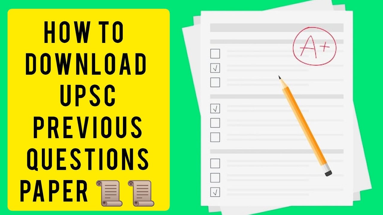 How to download upsc previous year question paper 📜 pdf ? - YouTube