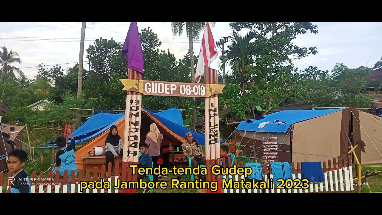 Tenda-tenda Gudep pada Perkemahan Jambore Ranting Matakali 2023 # ...