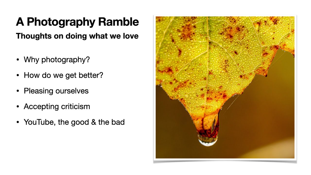 A Photography Ramble. Thoughts on Photography and How to Get Better at ...
